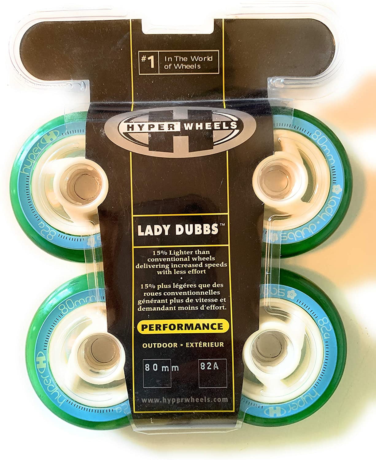 Hyper Wheels Hyper Lady Dubbs Performance Wheel 4 Pack - Walmart.com