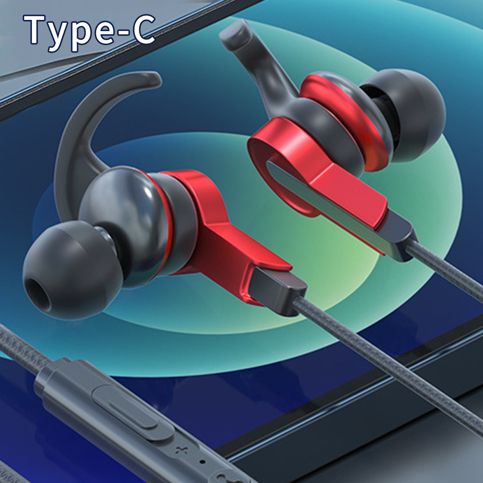 Hyper X 2666 Clip on Headphones Wireless Mobile E25 Earbuds Ear Hook ...