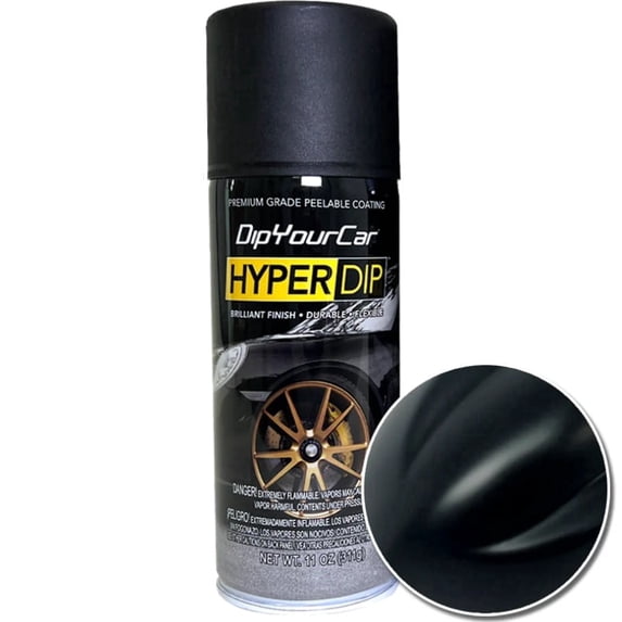 HyperDip Frozen Black Matte Peelable Automotive Coating Spray, 11 oz ...