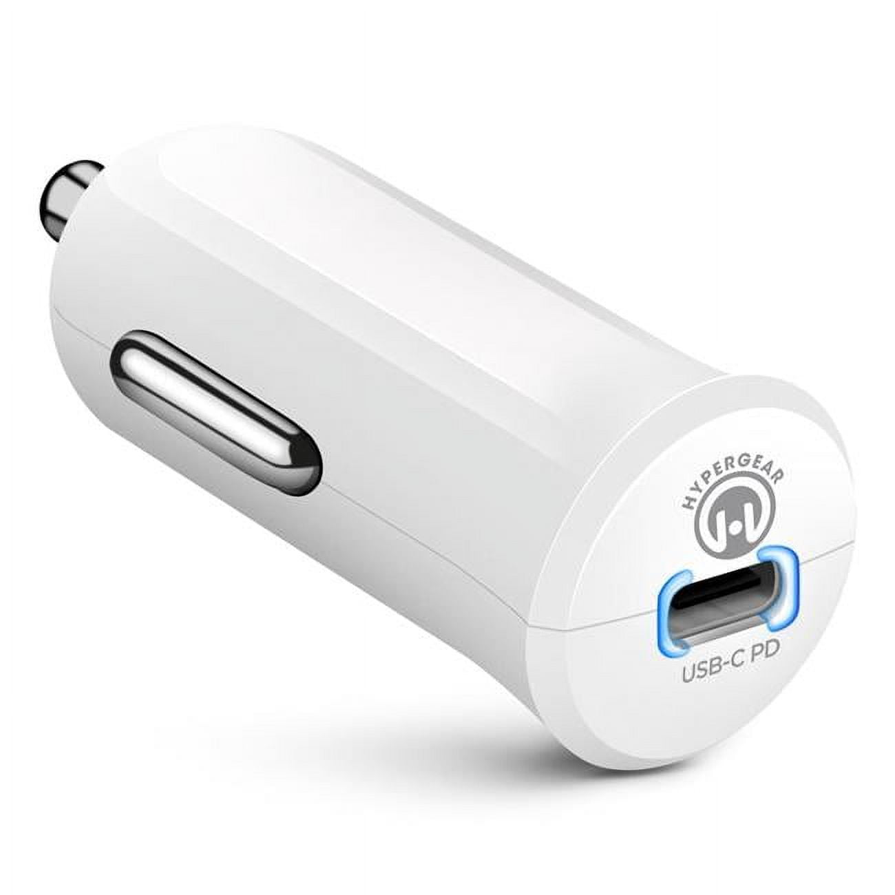 HyperGear 14492-HYP 27W USB-C PD Car Charger, White - Walmart.com