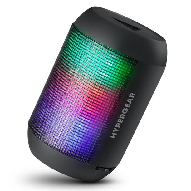 HyperGear 15077-HYP Rave Mini Wireless LED Speaker, Black - Walmart ...
