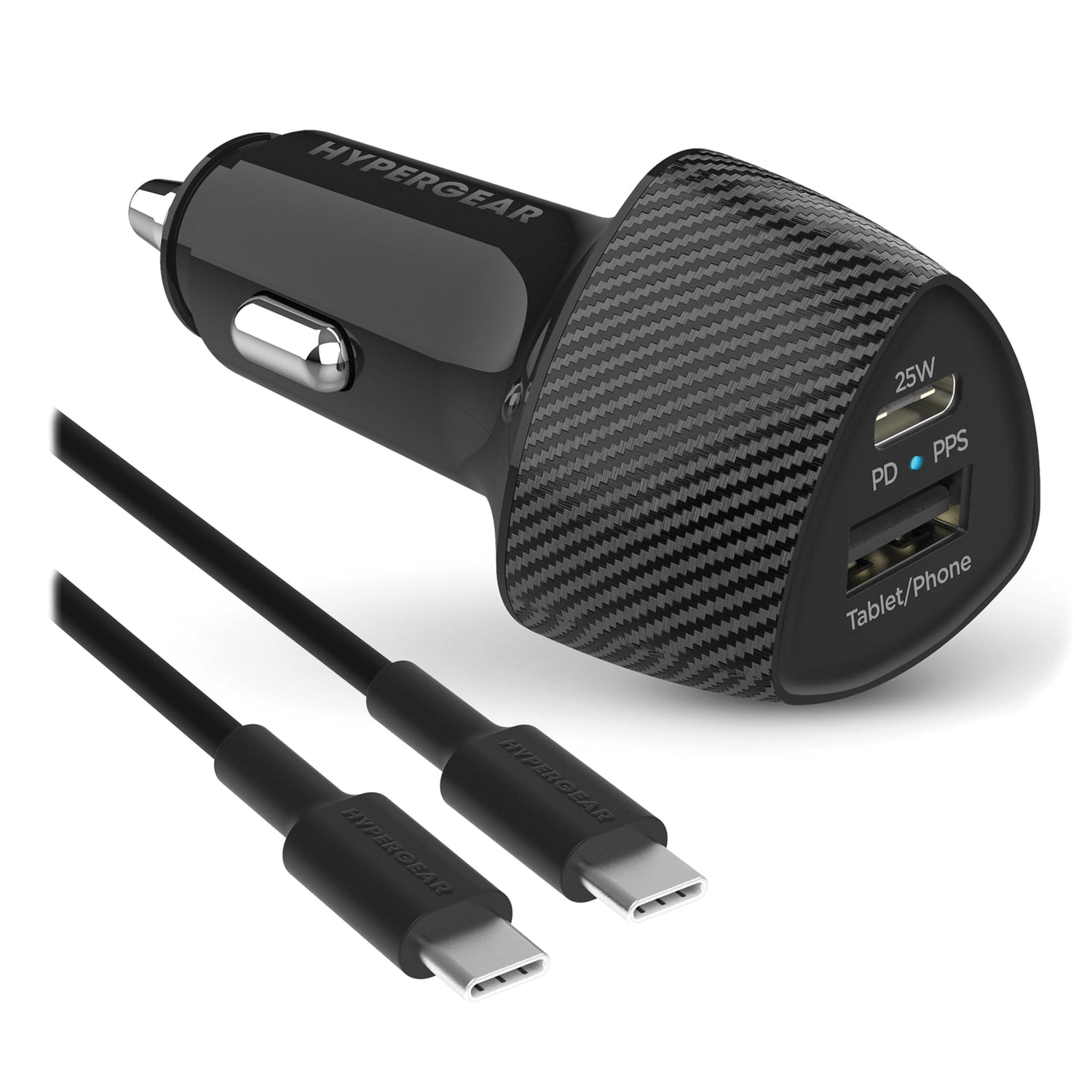 HyperGear 15622 SpeedBoost 25W PD USB-C Car Kit Black - Walmart.com