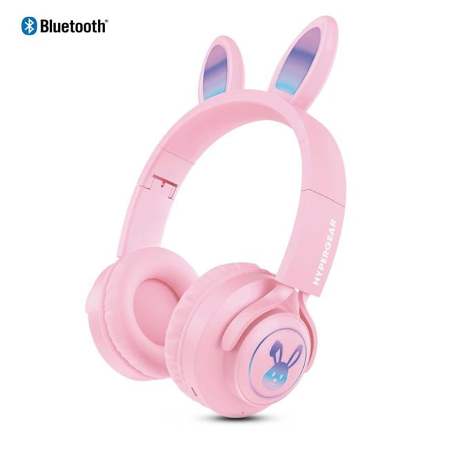 HyperGear Bunny Tracks Wireless Light-Up Headphones White - Walmart.com