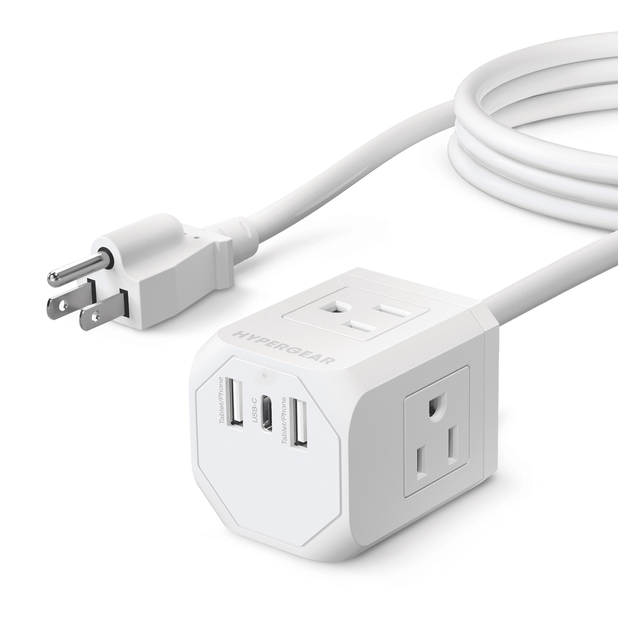 HyperGear Cube Multi-Port Power Strip Extension Cord - Walmart.com