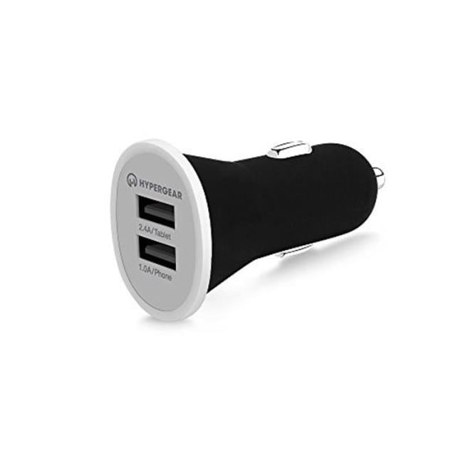 HyperGear Dual USB 2.4A Rubberized Vehicle Charger Gen-2 (RUBCHARGER ...