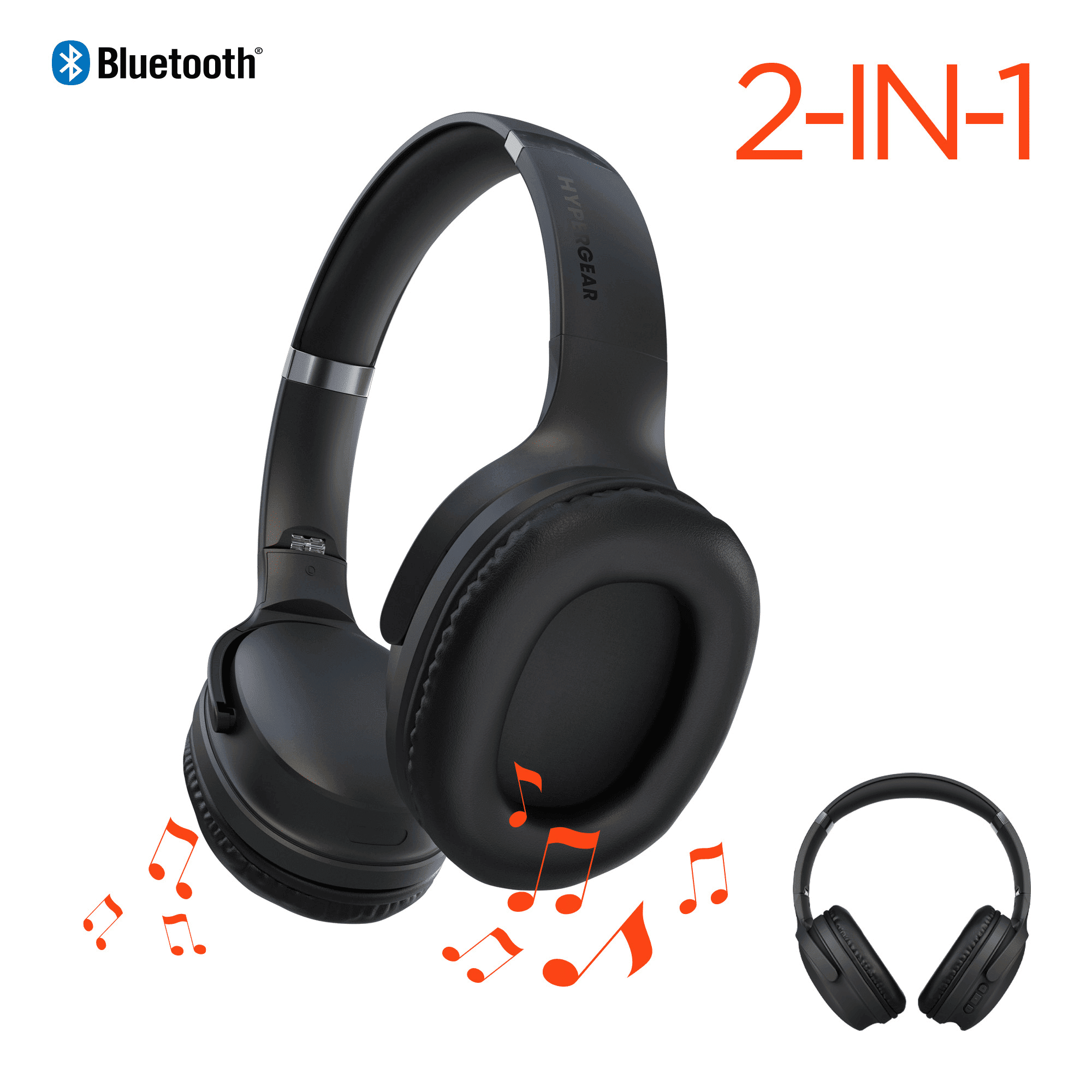 HyperGear Flip 2-in-1 Headphones Plus Speaker - Walmart.com