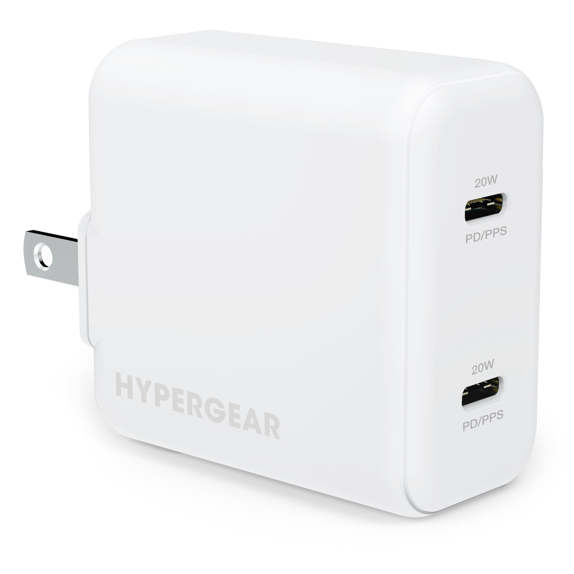 HyperGear SpeedBoost 20W USB-C + 20W USB-C Cell Phone Wall Charger with ...