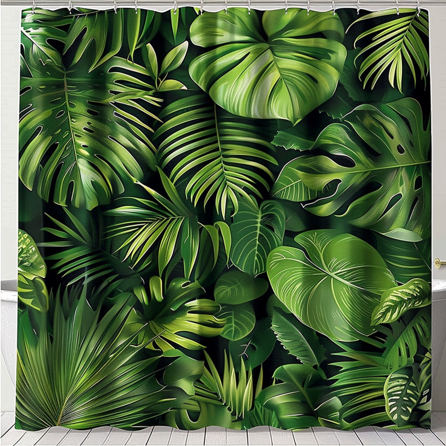 Hyperrealistic Tropical Rainforest Shower Curtain Bring The Beauty Of