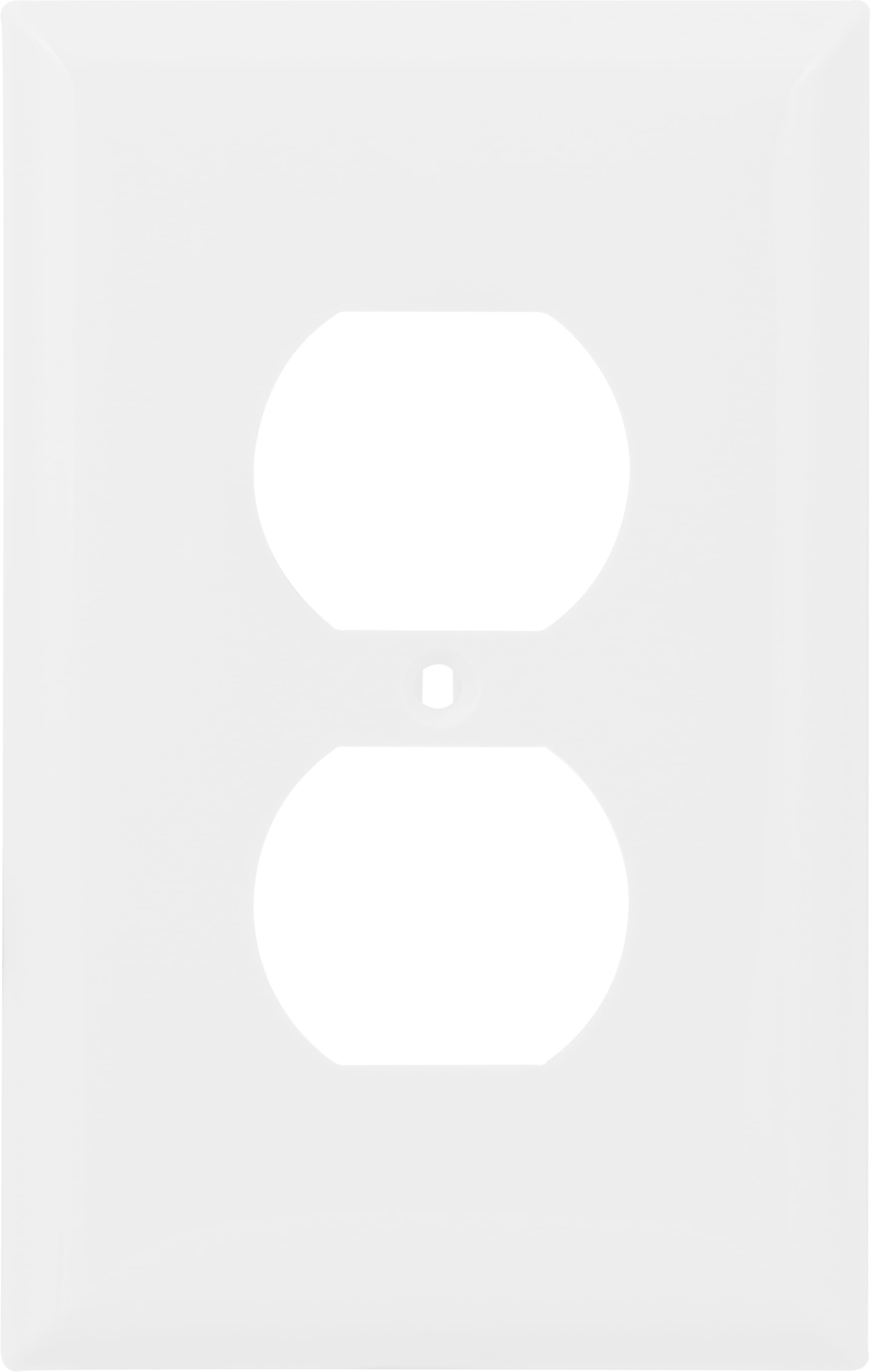 Hyper Tough Oversized Outlet Plate, Duplex Receptacle, 1 Gang, White ...