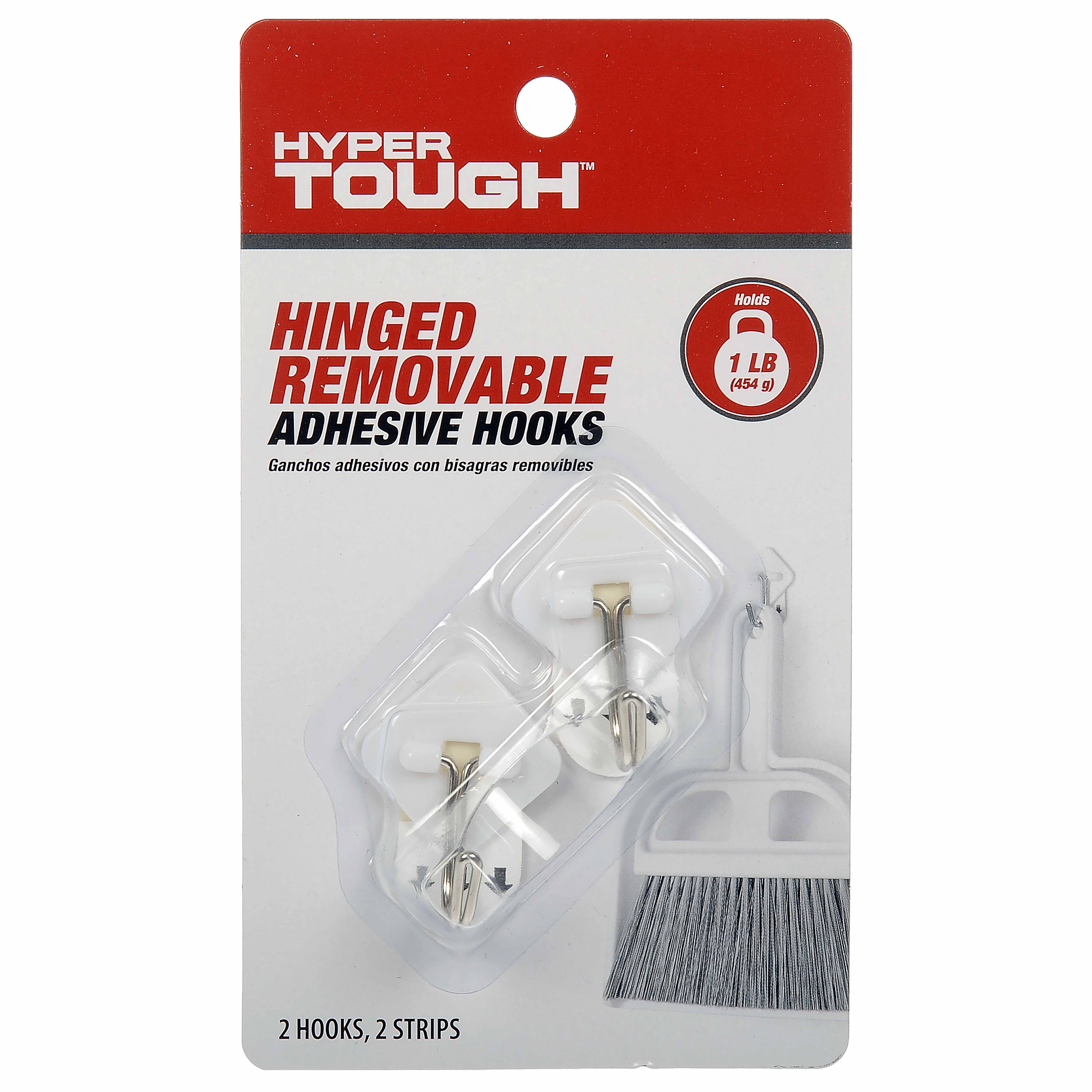 Command Broom Gripper, White, 1 Gripper, 2 Strips/Pack - Walmart.com