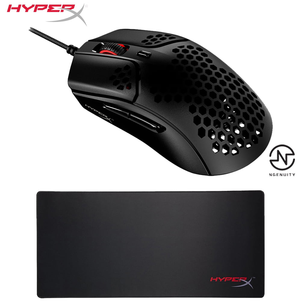 HyperX 4P5P9AA Pulsefire Haste Gaming Mouse, Black Bundle with HyperX ...
