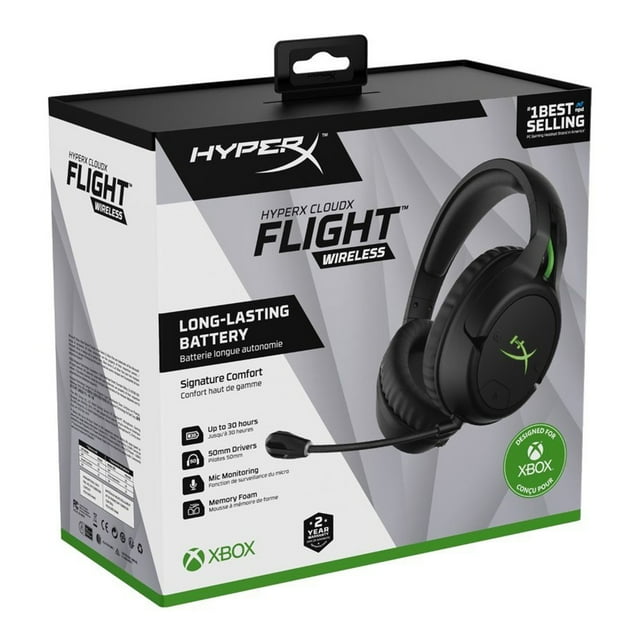Free Shipping! HyperX CloudX Flight Wireless Gaming Headset - White ...