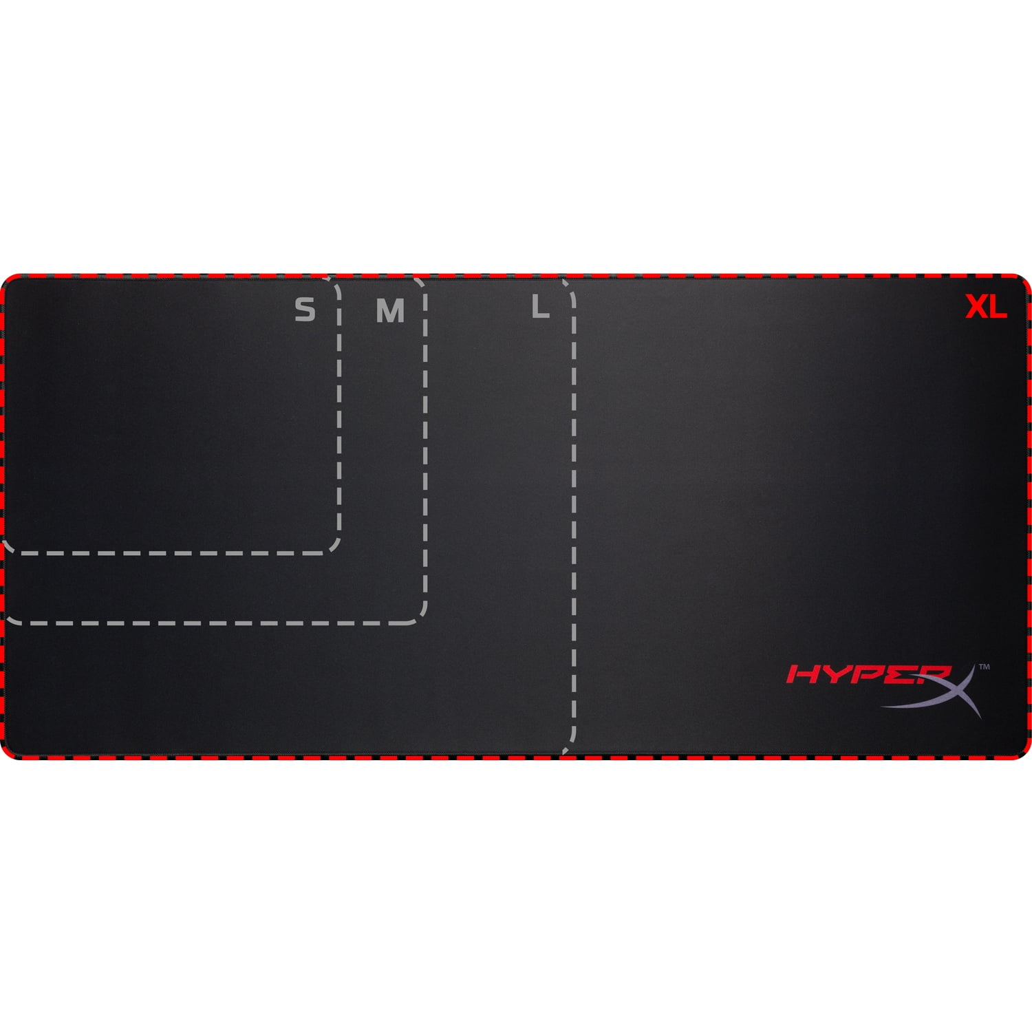 HyperX FURY S - Gaming Mouse Pad - Cloth Stitched Anti-Fray Edges - XL ...