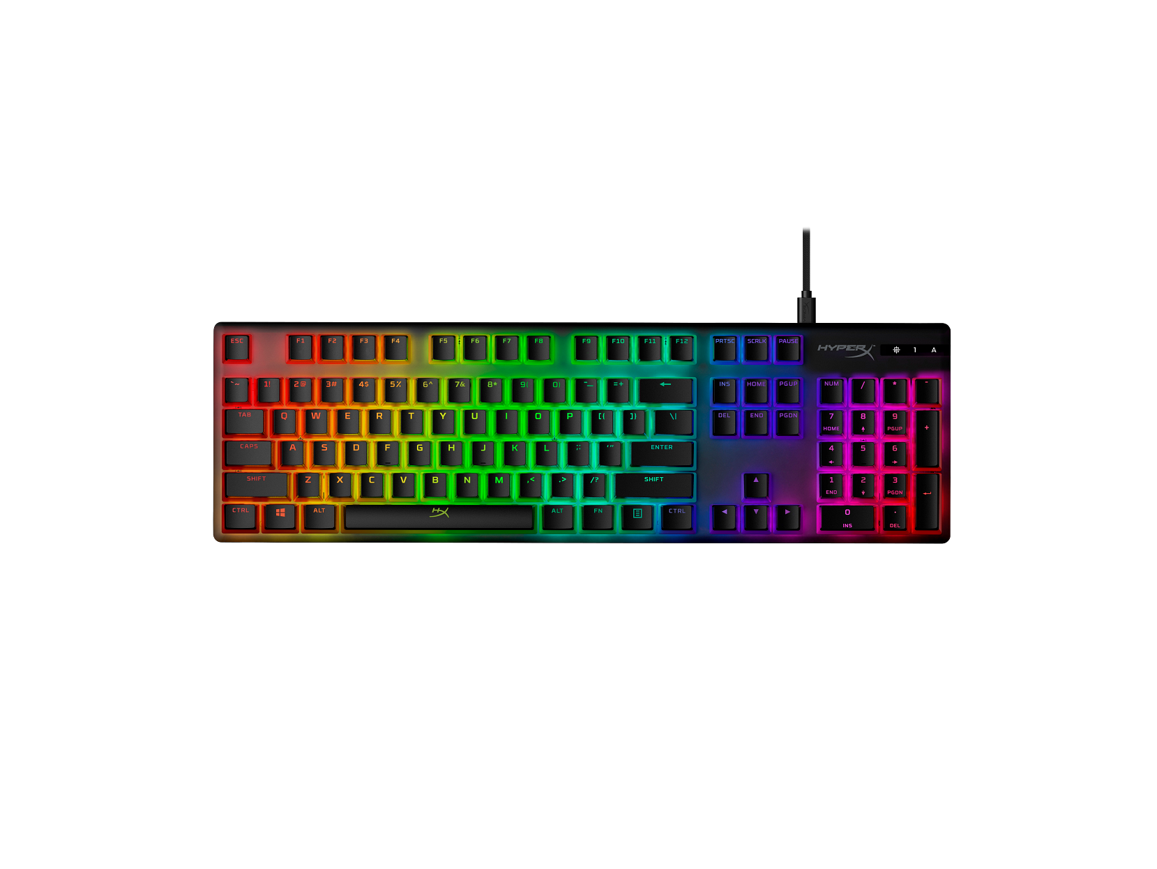 HyperX Full key Set Keycaps - PBT (Black) - Walmart.com
