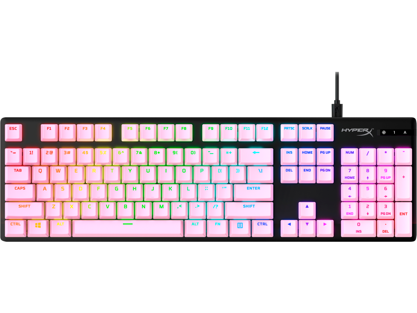 HyperX Full key Set Keycaps - PBT (Pink) - Walmart.com