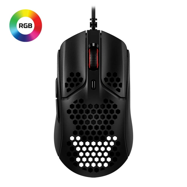 HyperX Pulsefire Haste Ultra Light Hex Shell Design Gaming Mouse, Black ...