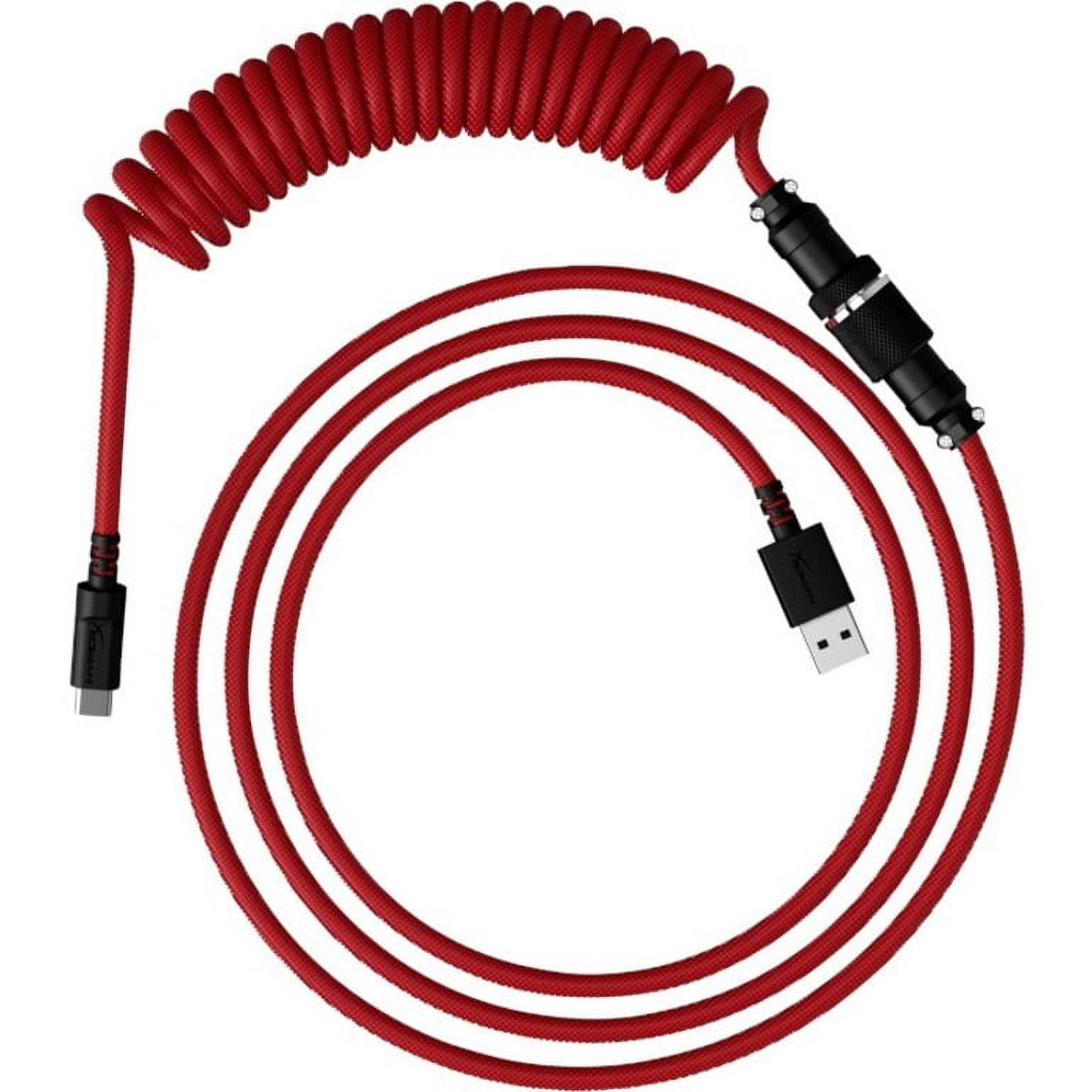 HyperX USB-C Coiled Cable Red-Black - Walmart.com
