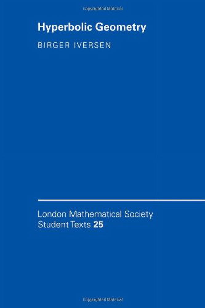 Pre-Owned Hyperbolic Geometry (London Mathematical Society Student Texts, Series Number 25 ...
