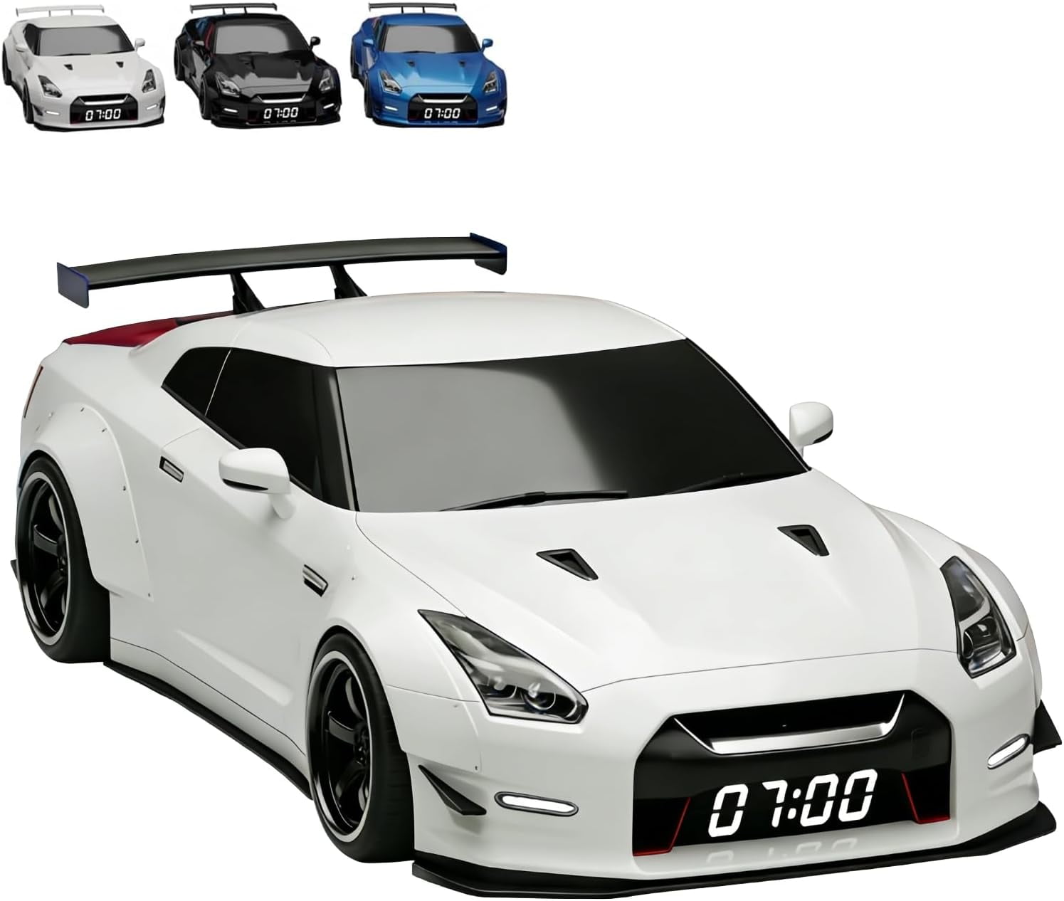 Hypercar Alarm Clock – Crystal Clear LED Display with Realistic Engine ...