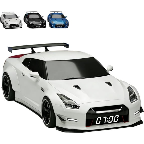 Hypercar Alarm Clock – Crystal Clear LED Display with Realistic Engine ...
