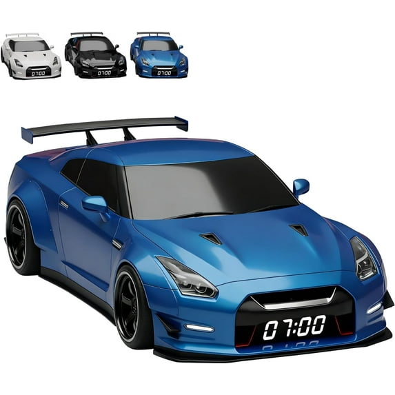 Hypercar Alarm Clock – Crystal Clear LED Display with Realistic Engine ...