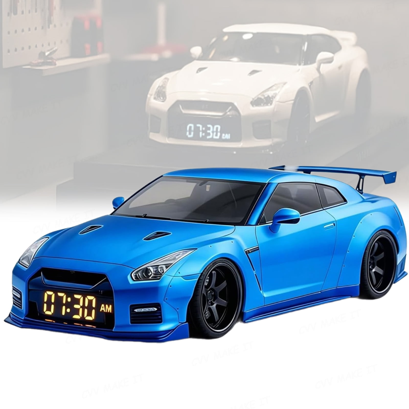 Hypercar Alarm Clock - Realistic Engine & Light Effects, Race Car Clock ...