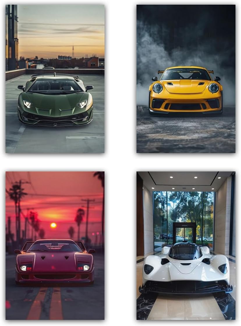 Hypercar Poster Super Car Canvas Prints Automotive Wall Decoration ...