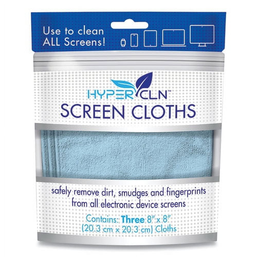 Hypercln Screen Cloths, 8 X 8, Blue, 3/pack | Bundle of 2 Each ...
