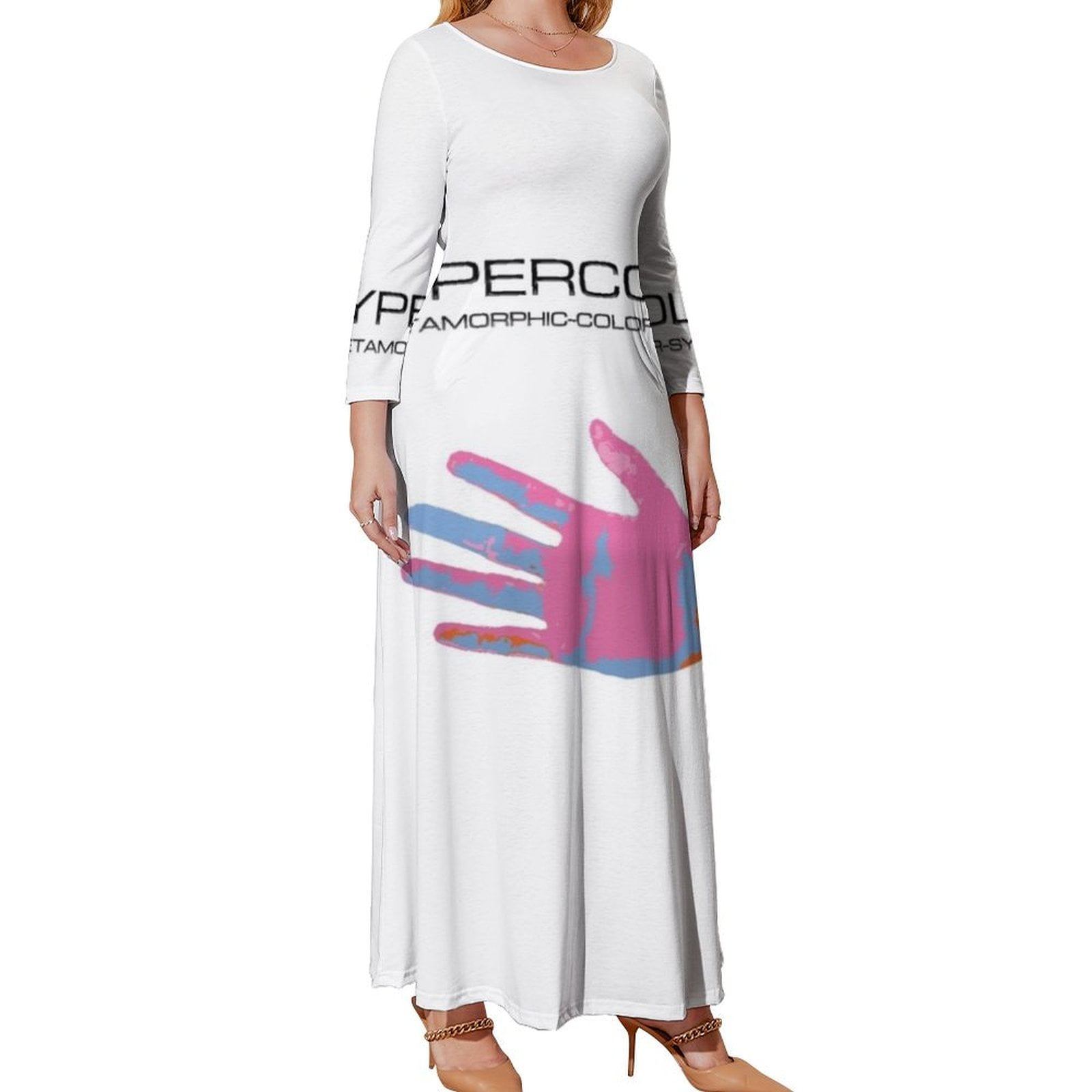 Hypercolor Metamorphic color system Long Sleeved Dress women clothes ...