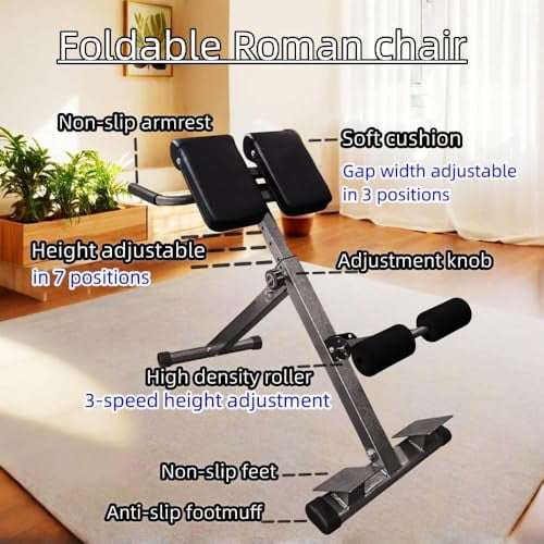 Hyperextension Roman Chair Back Extension Machine Adjustable Back ...