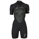 Hyperflex Cyclone 2 Womens 2.5mm Shorty Back Zip Wetsuit 10 Black - Walmart.com