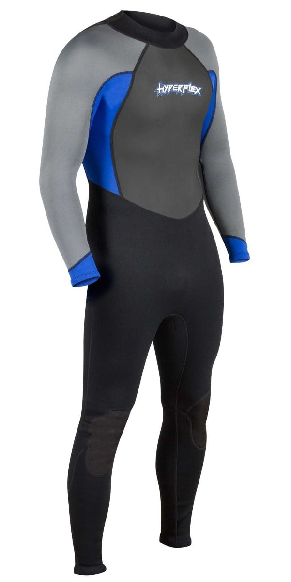 Hyperflex Men's Access Full Body 2.5mm Back Zip Wetsuit, Black / Blue ...