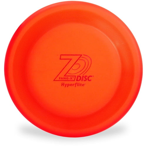 Hyperflite Fang-X Z-Disc Dog Sport Flying Disc Orange - Walmart.com