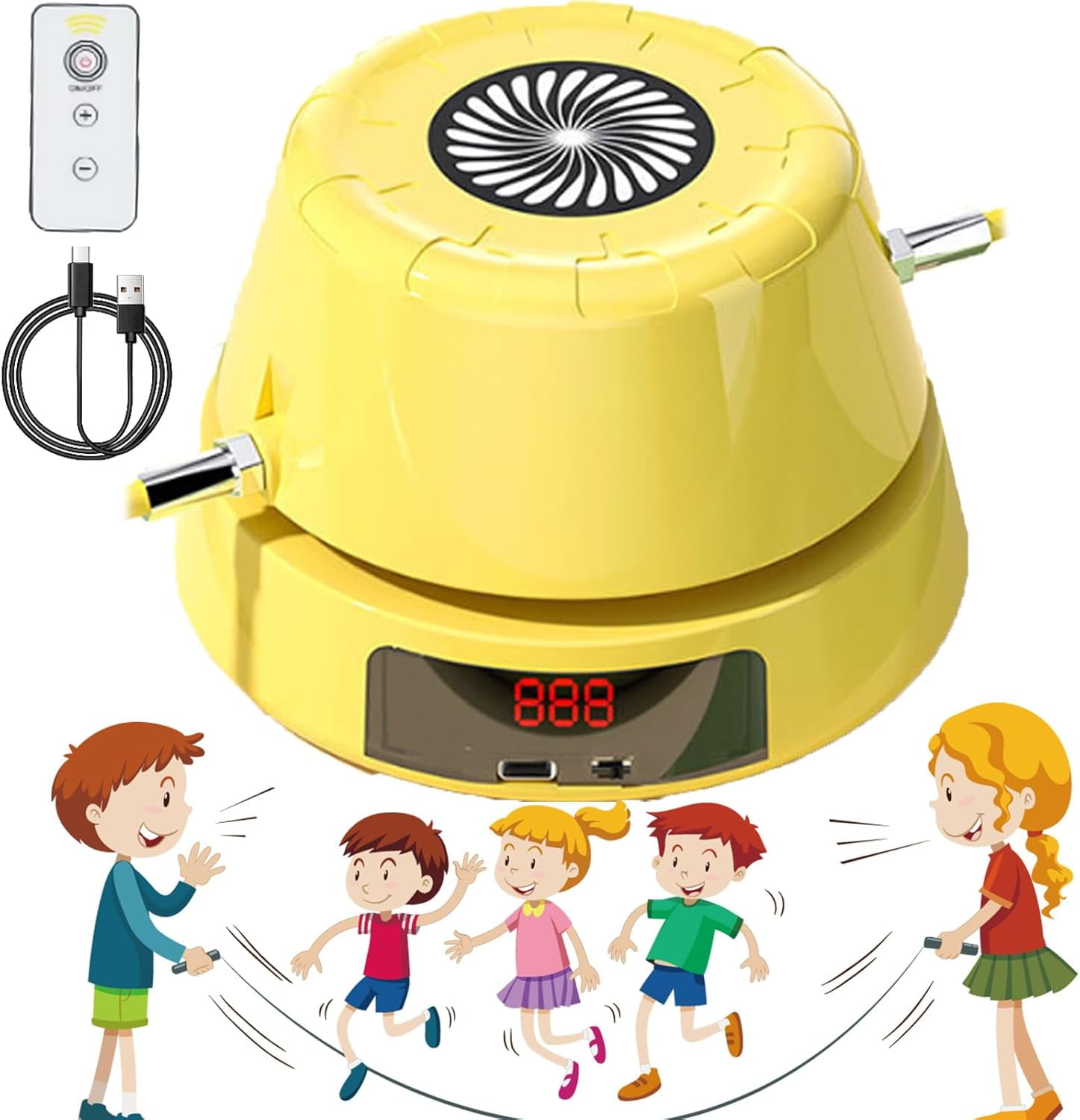 Hyperhop Auto Jump Trainer, Automatic Rope Skipping Machine, Jump Rope Machine, Rechargeable ...