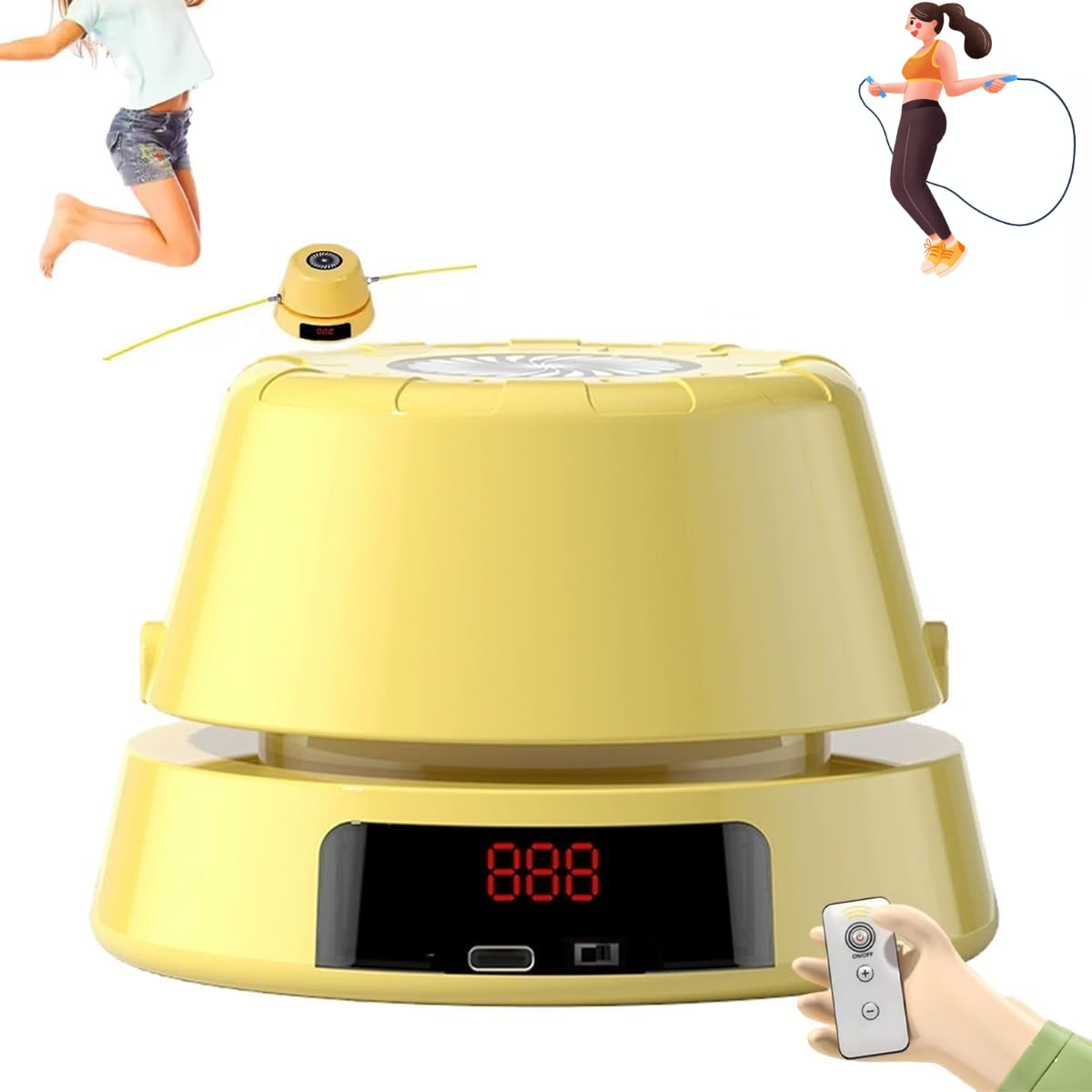 Hyperhop Auto Jump Trainer, Jump Rope Machine, Automatic Rope Skipping Machine, Rechargeable ...