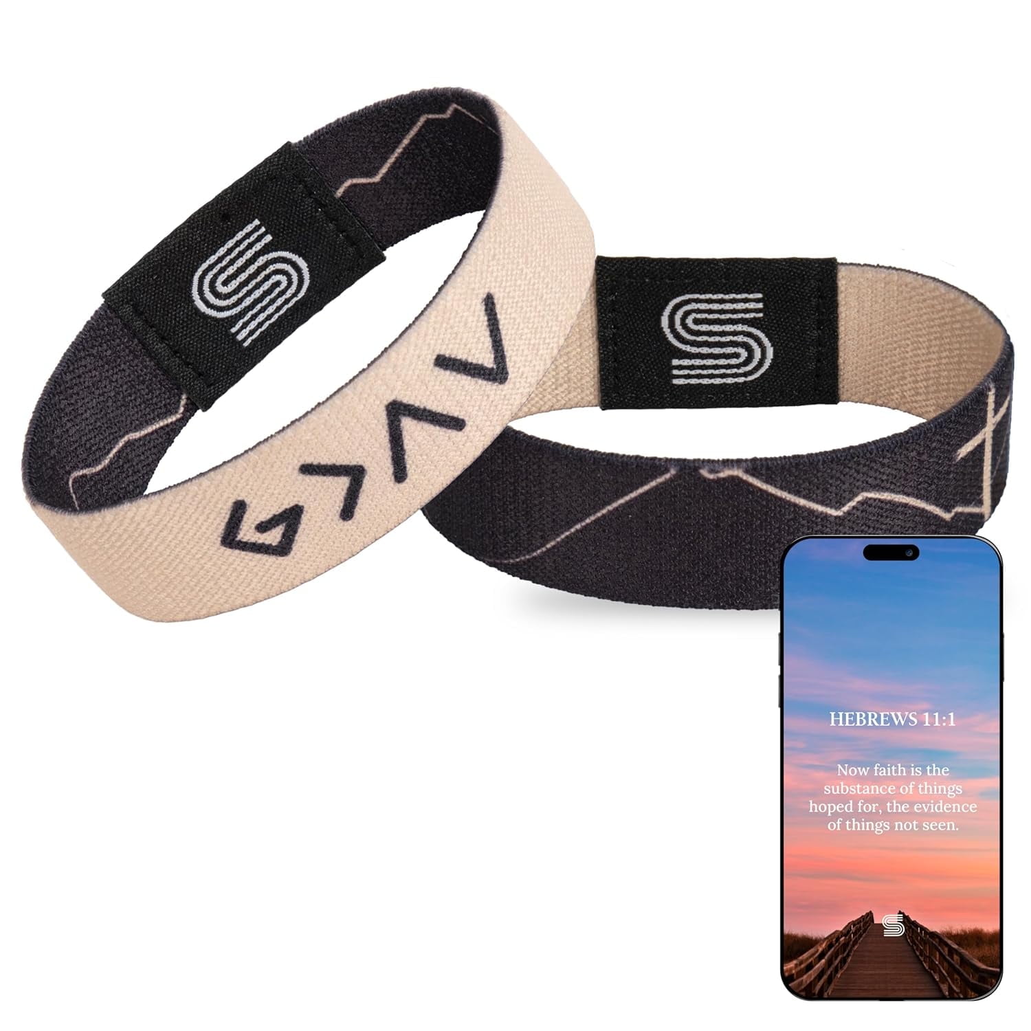 Hyperi Daily Bible Verse Bracelet Scan NFC, Christian Devotional God ...