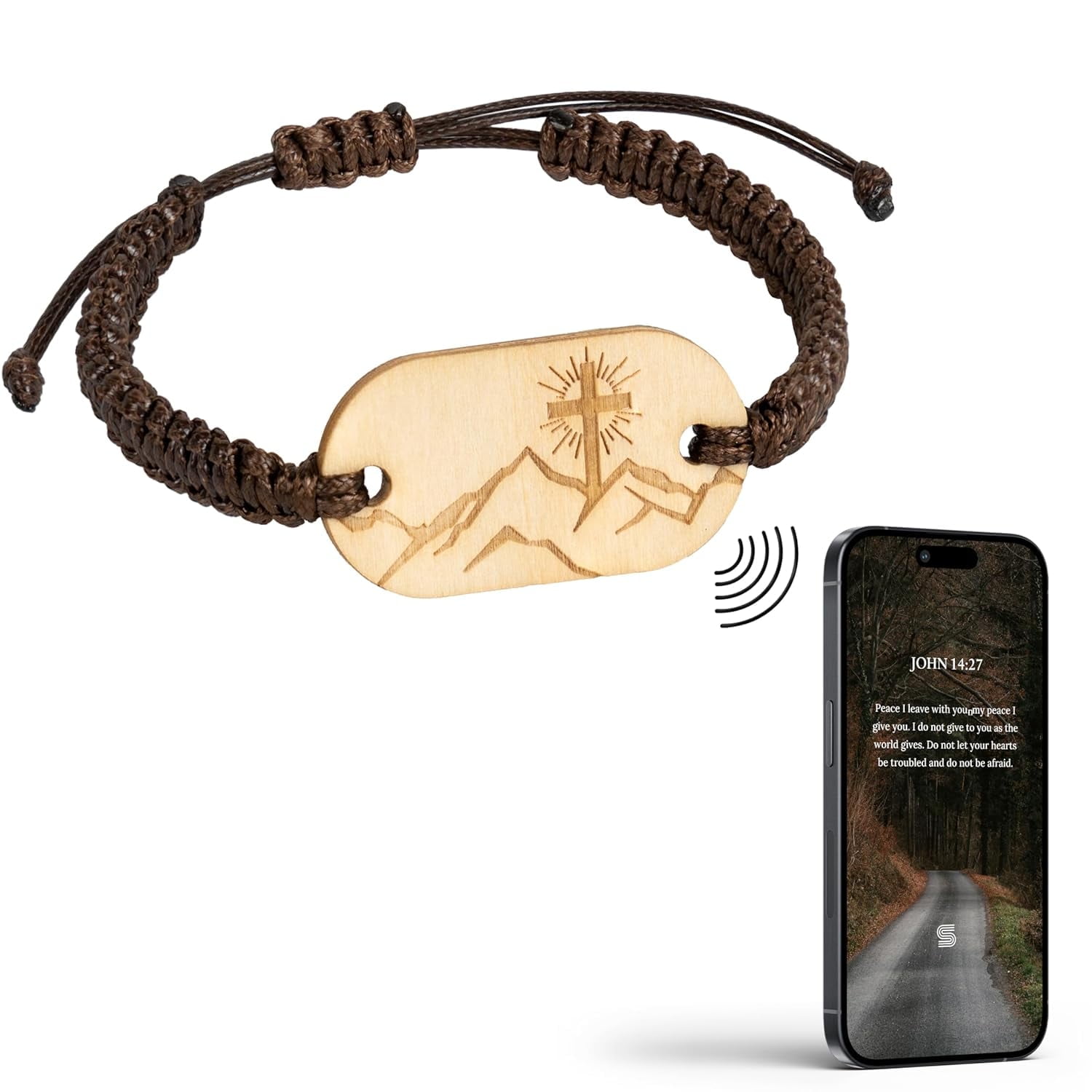 Hyperi Handmade Scripture Bracelets with Scan Phone, Devotional Daily ...