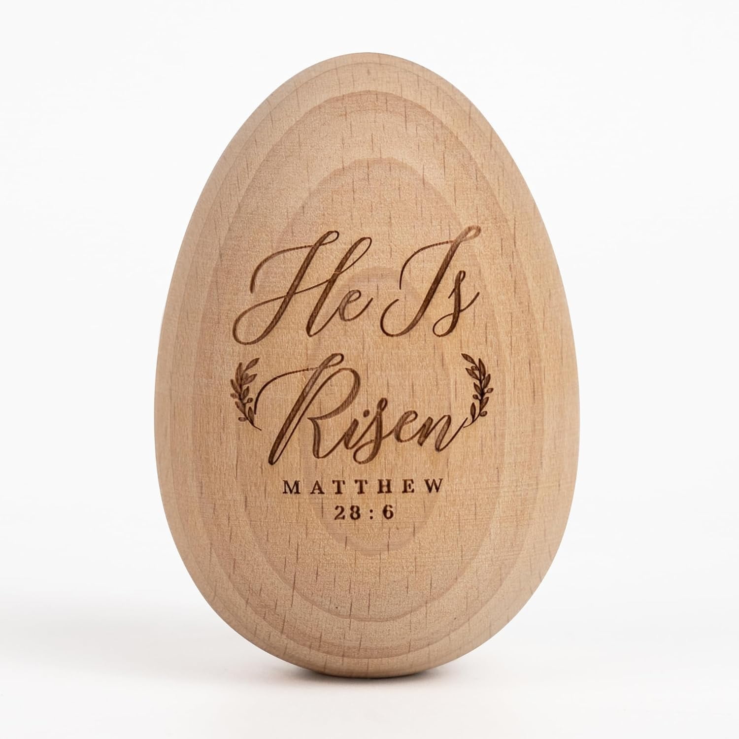 Hyperi Wooden Egg He Is Risen Decor, Easter Decorations For Home ...