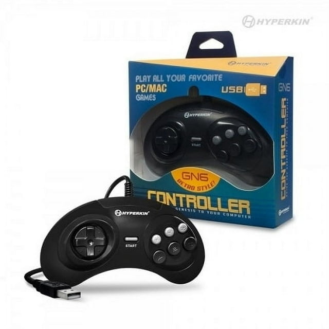 Hyperkin GN6 Premium Genesis USB Controller for PC/Mac - Walmart.com