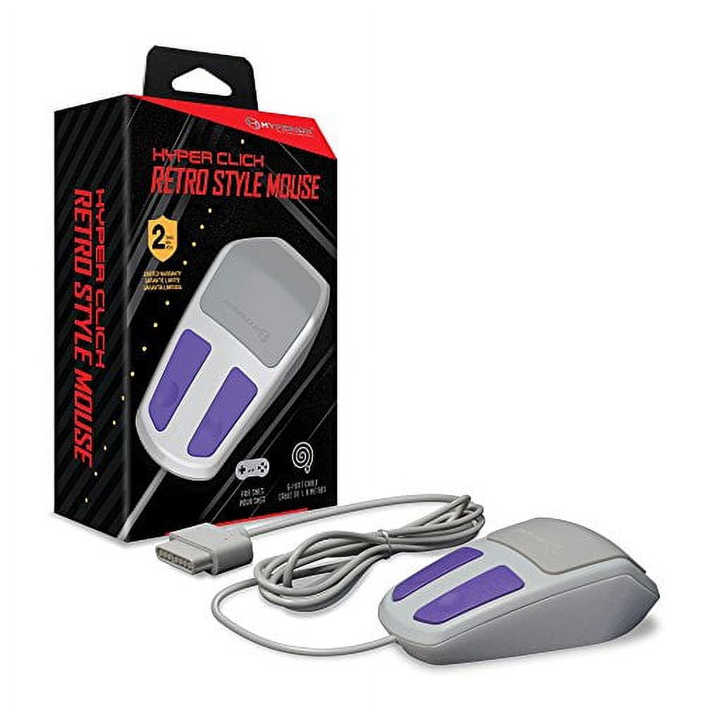 Hyperkin Hyper Click Retro Style Mouse for SNES, Perfect for Mario ...