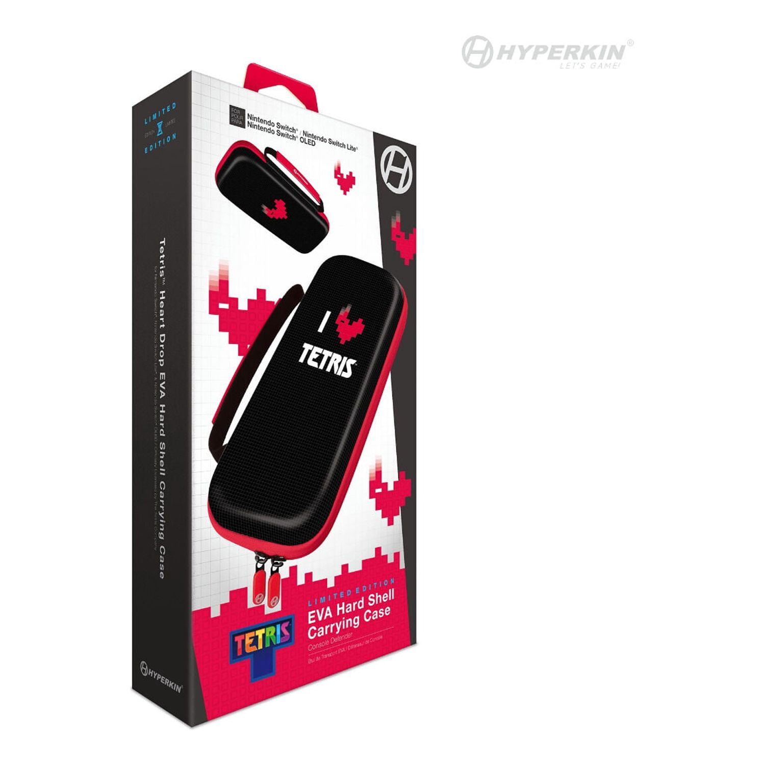 Hyperkin M07541-TEHD Heart Drop Eva Hard Shell Carrying Case For Switch Oled Model And Nintendo ...