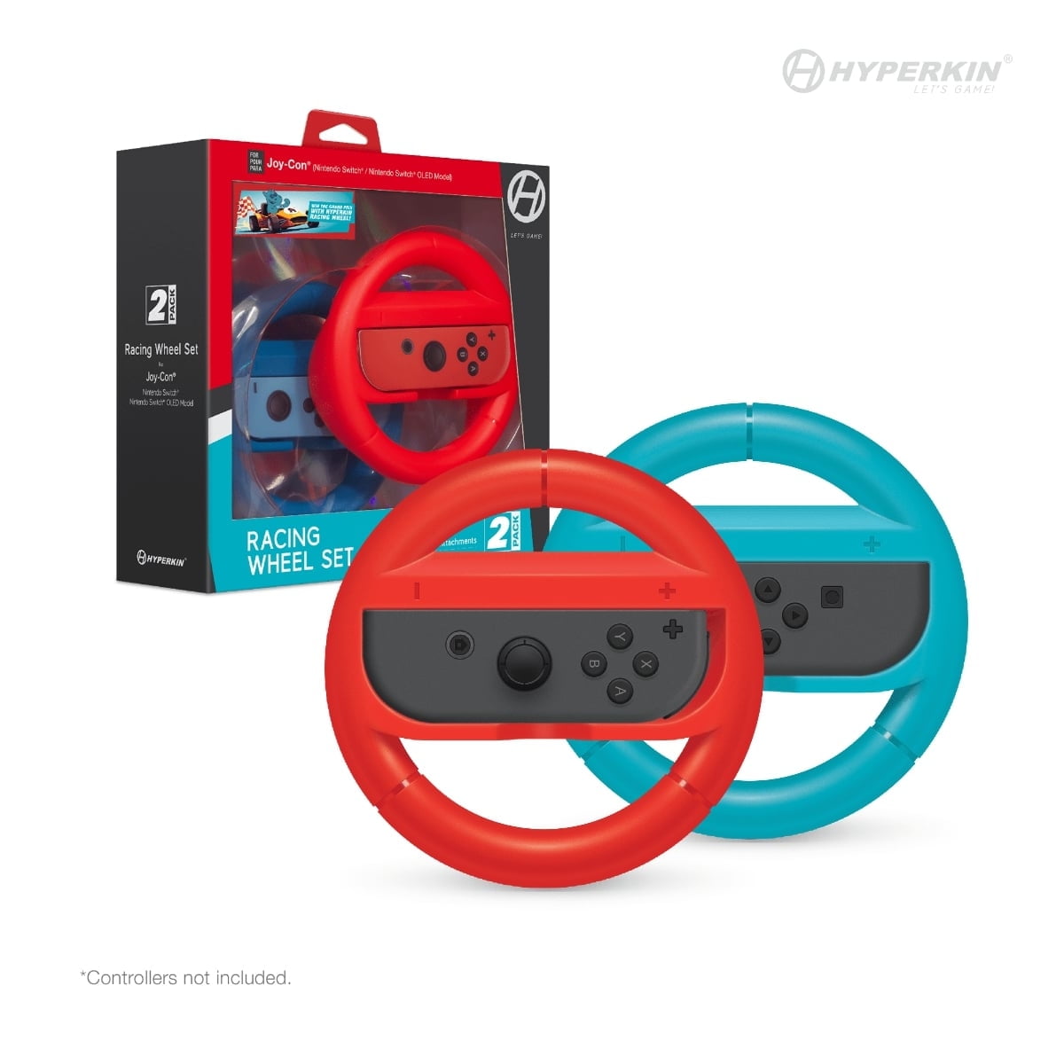 Hyperkin Racing Wheel Set, 2 Pack,Joy-Con, Video Game Accessories ...