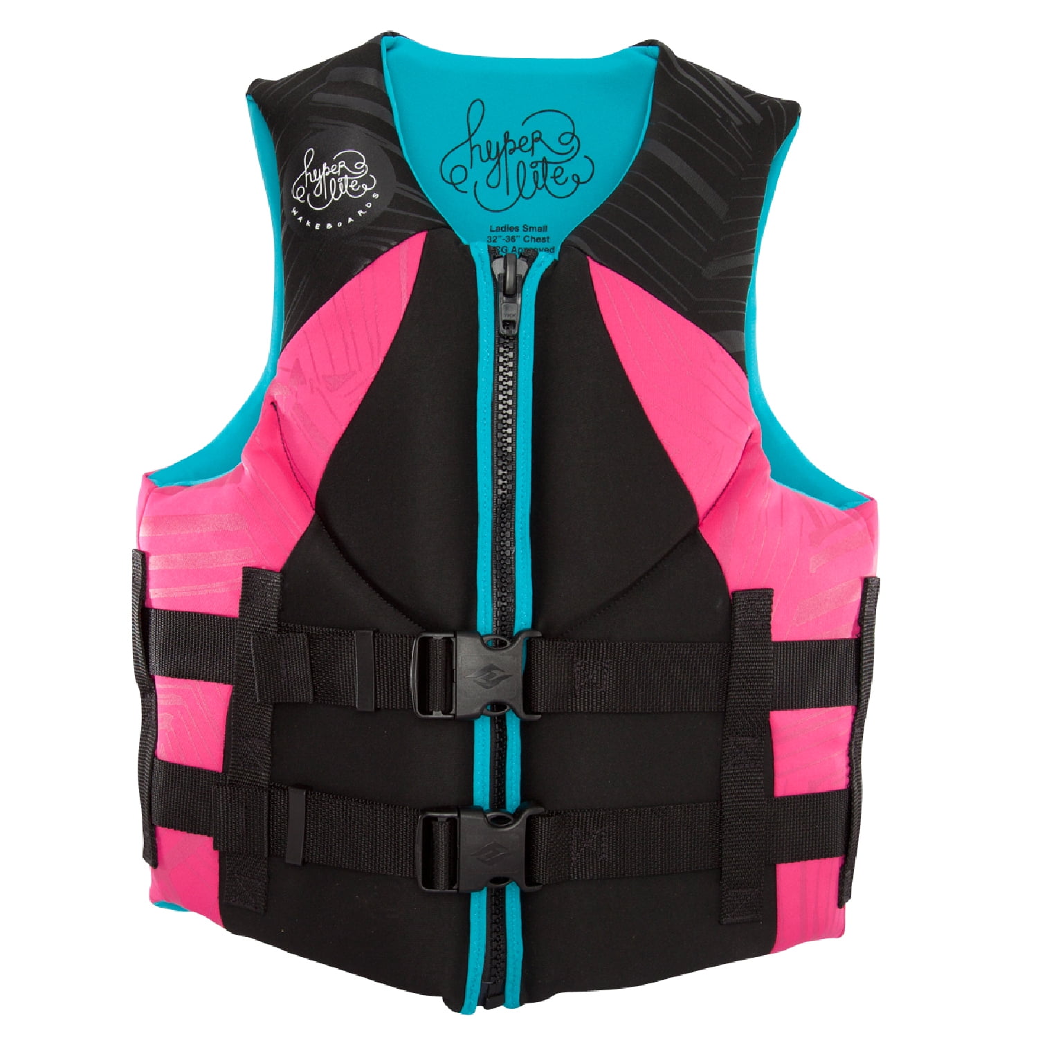 Hyperlite 2017 Indy Neo (Pink/Aqua) Women's Life Jacket-Large - Walmart.com