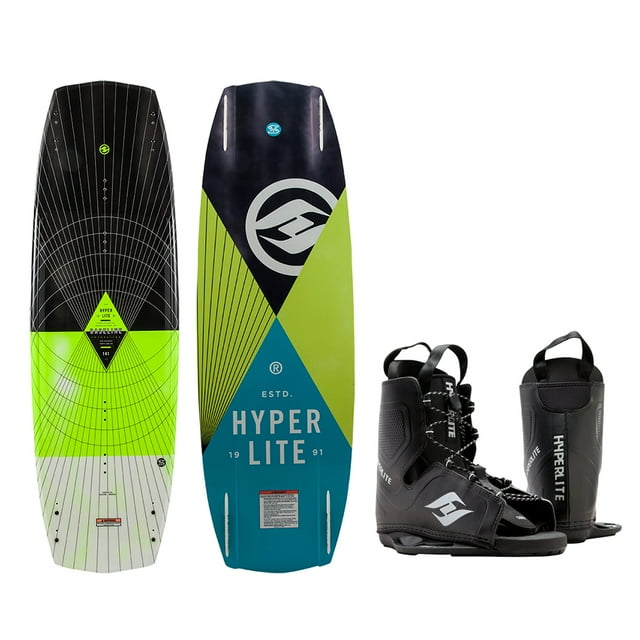 Hyperlite Baseline Wakeboard - 136cm w/Frequency Boot - Size 5-12 [72470274] - Walmart.com