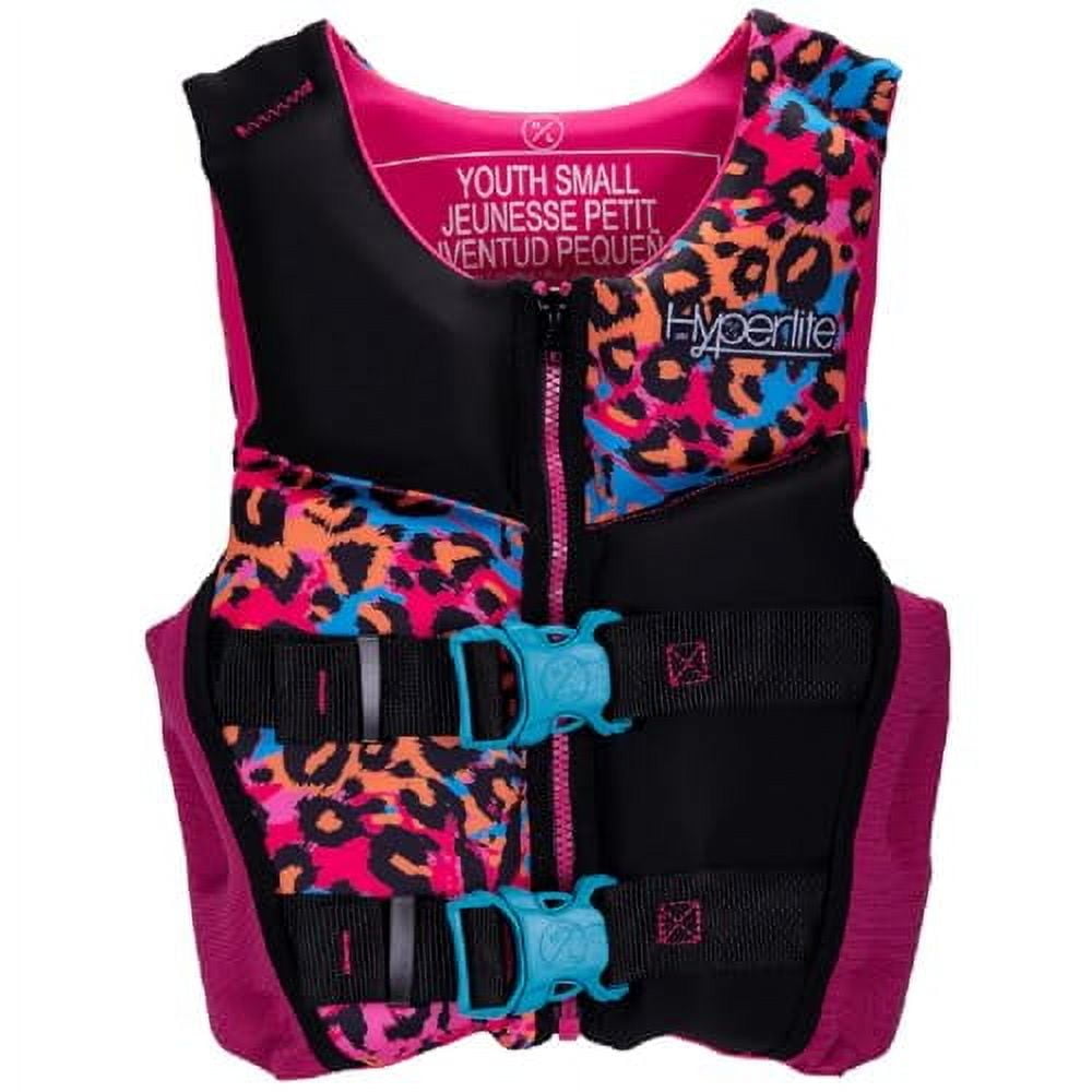Hyperlite Indy CGA Girls Wakeboard Vest Pink/Black Sz S (50 to 75lbs ...