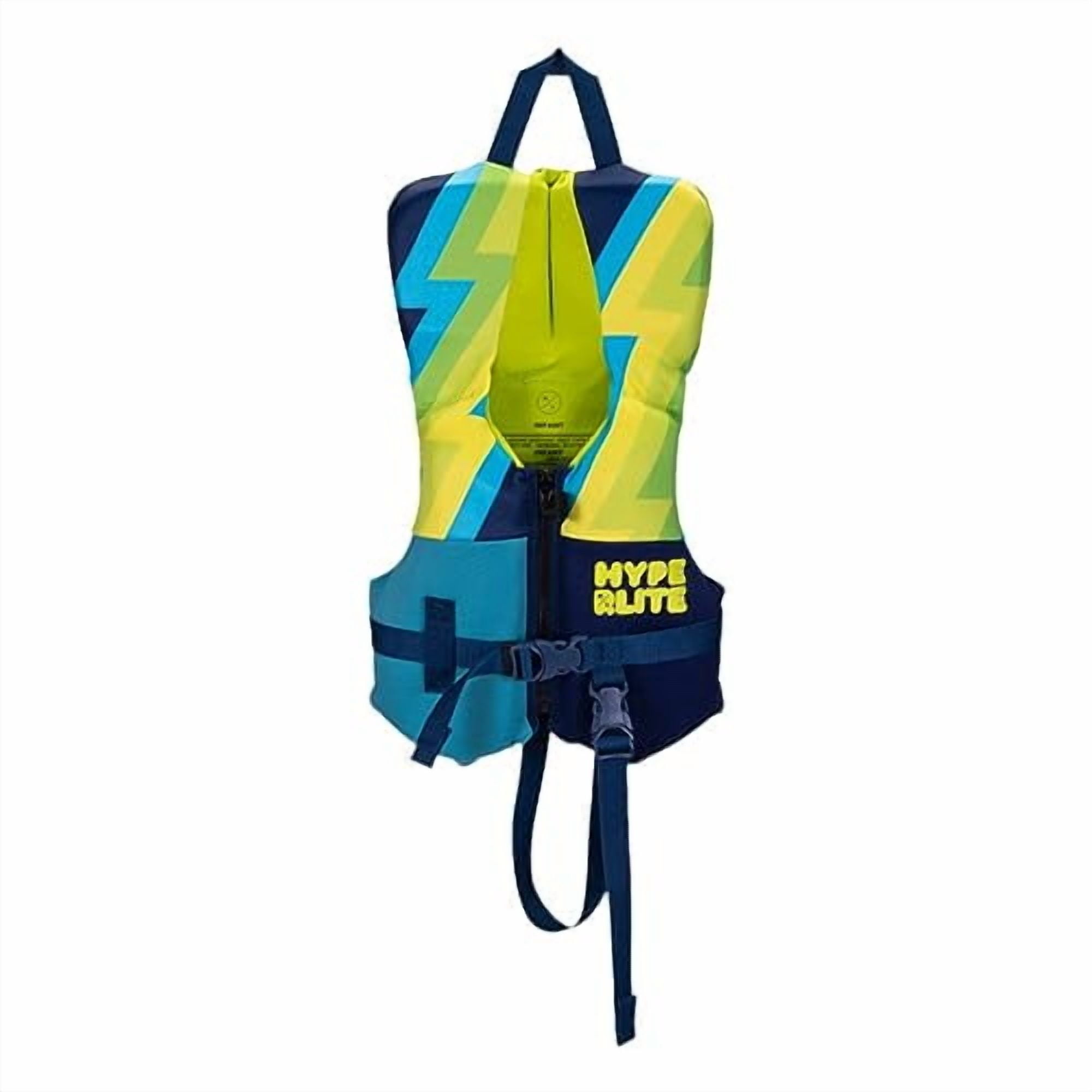 Hyperlite Indy CGA Kids Wakeboard Vest Yellow/Blue Toddler