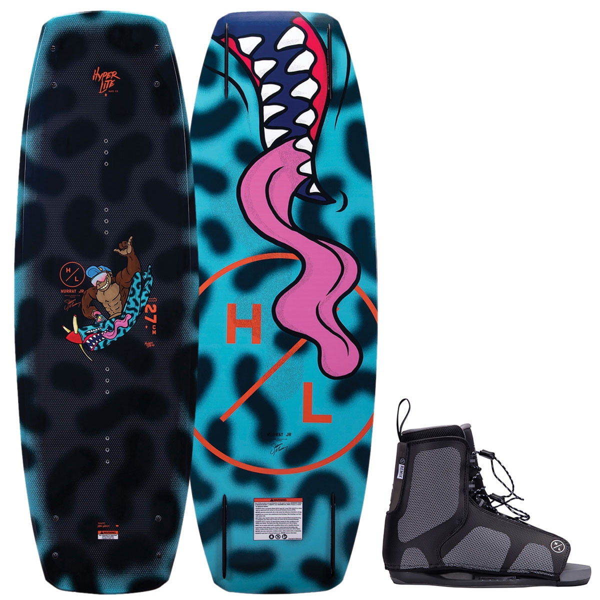 Hyperlite Murray Jr Wakeboard Package w/ Remix Bindings 2024 - Walmart.com
