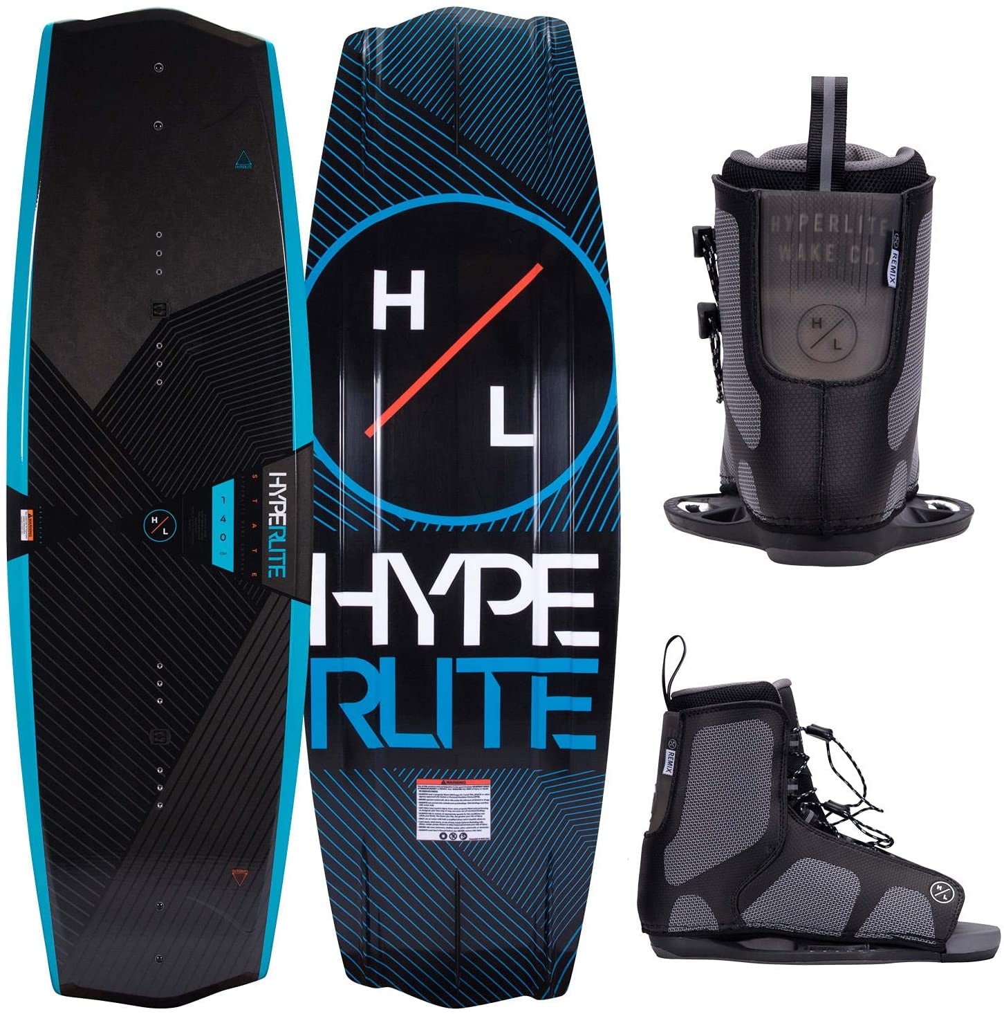 Hyperlite State 2.0 Wakeboard Package w/ Remix Bindings 2023 - Walmart.com