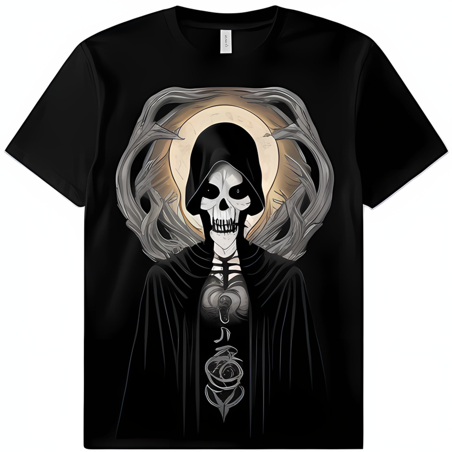 Hyperrealistic Vector Illustration T-Shirt Detailed Gothic Artwork in ...