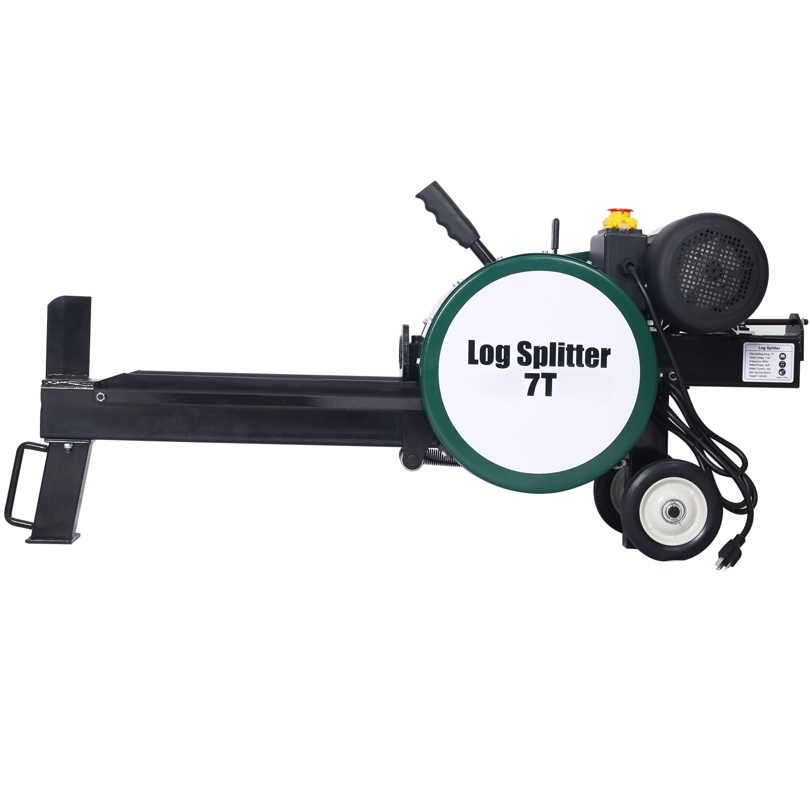 "Hypeshops 22"" Powered Double Flywheel Electric Log Splitter, Portable ...